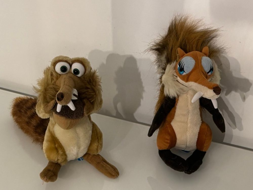 Ice Age Scrat und Scratte Stofftiere, sehr gut erhalten 20cm (Gebraucht ...