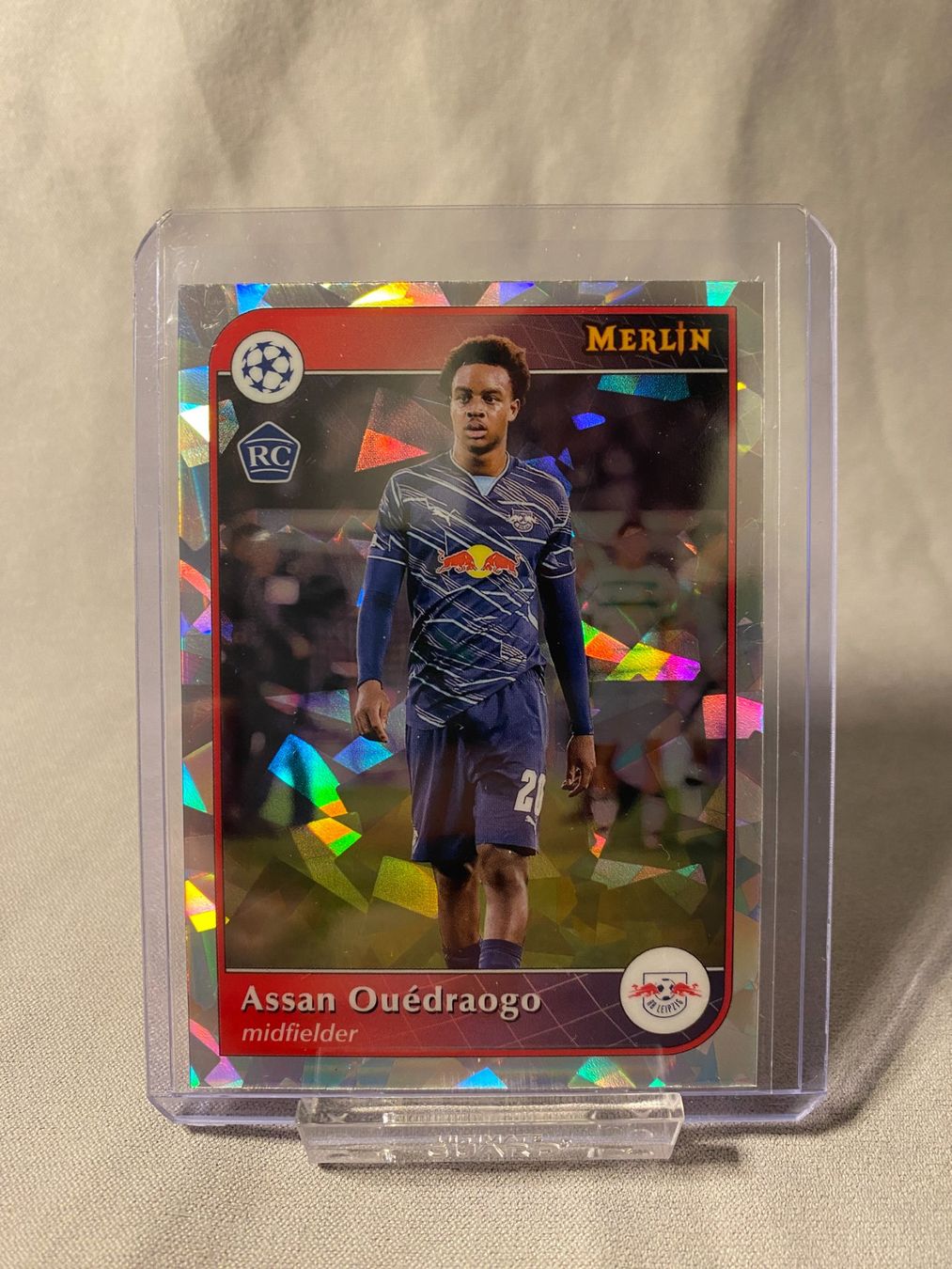 2024-25 Topps Merlin UEFA Assan Ouedraogo RC Atomic Refracto (Neu ...