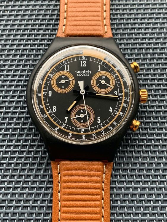 SWATCH*CHRONO*SCB104*SAND STORM*VAR.*OHNE*KMH*RAR*1990*54104 (Neu und ...