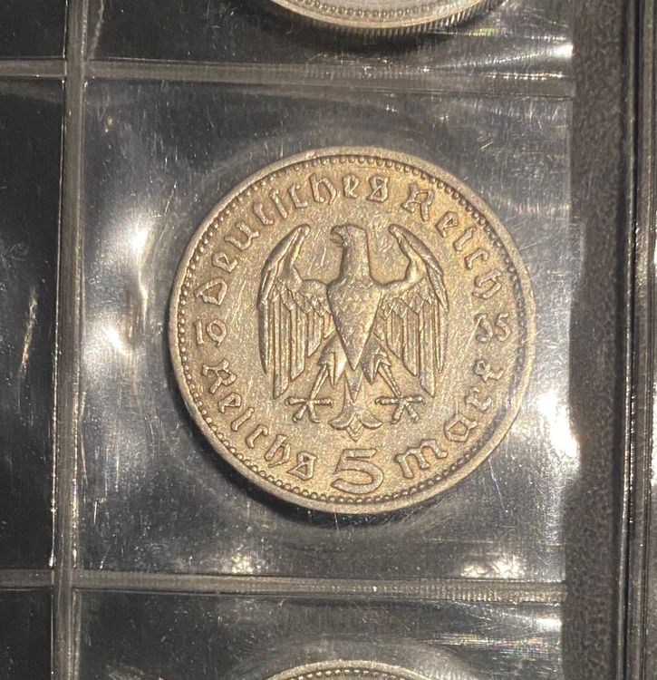 5 Reichsmark Deutsches Reich 1935 A Natideutschland Silber | Kaufen auf ...