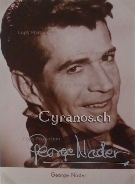 George Nader (1921-2002) Schauspieler - Autogramm (Gebraucht) in ...