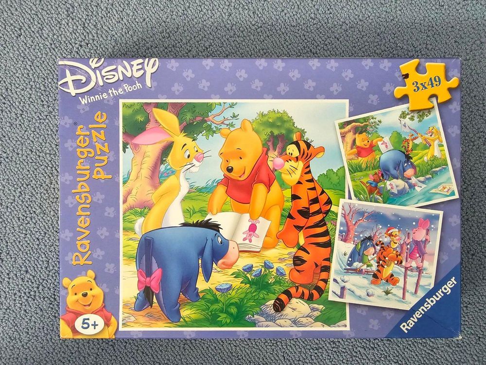 Disney Winnie Pooh Kinder Puzzle 3x49 | Kaufen auf Ricardo