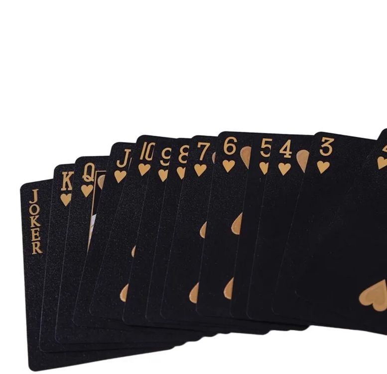 Poker Karten in Schwarz - Gold (Neu und originalverpackt) in Oberegg ...