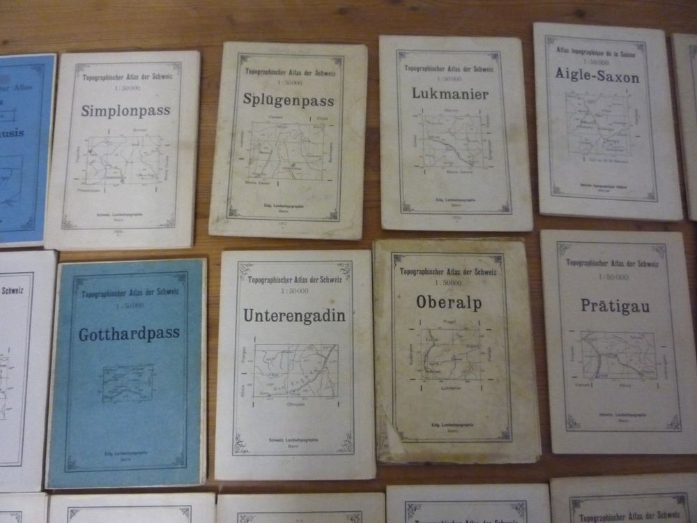 Topographischer Atlas der Schweiz, 23 Landeskarten (Gebraucht) in ...