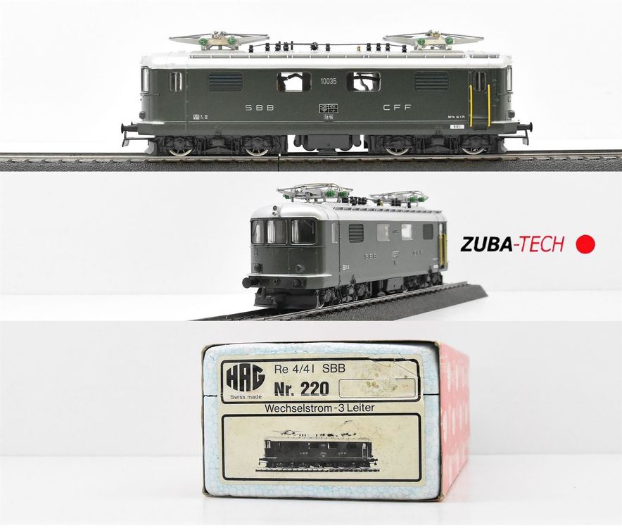 HAG 220 E-Lok Re 4/4 I SBB H0 WS Analog (D'occasion) à St. Gallen pour CHF 141.5 – avec ...
