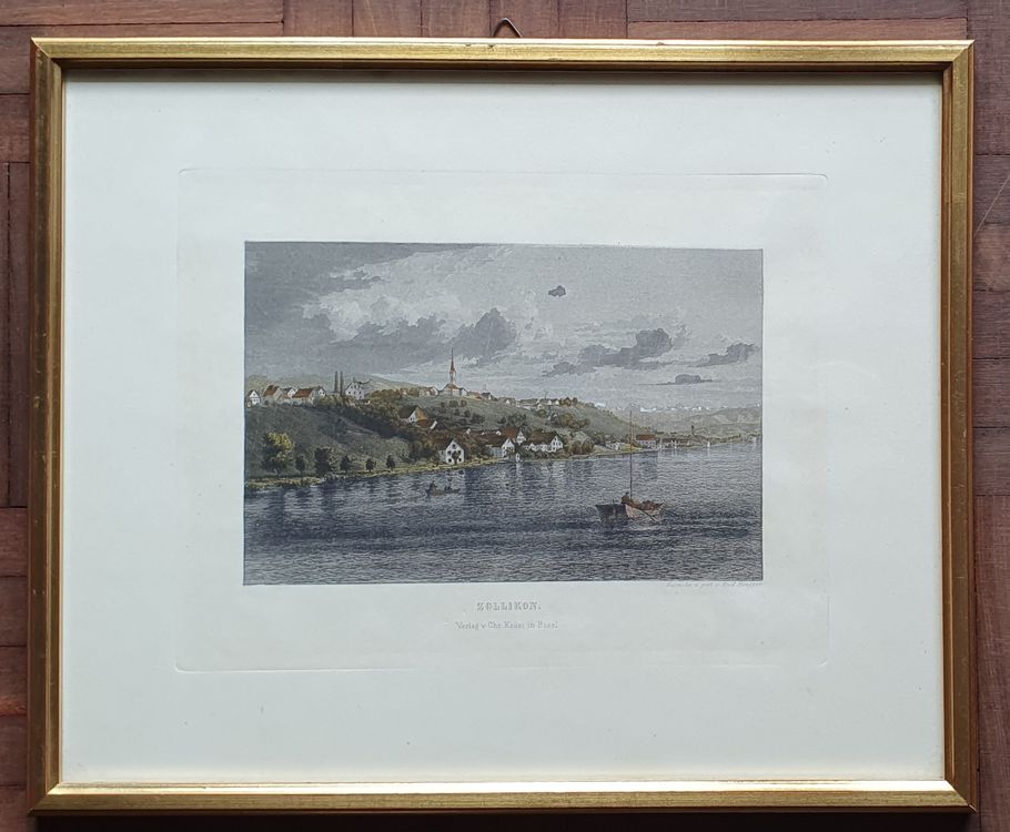 Bild - Colorierter Stahlstich Zollikon (Gebraucht) in Kreuzlingen für CHF 65 – mit Lieferung auf ...