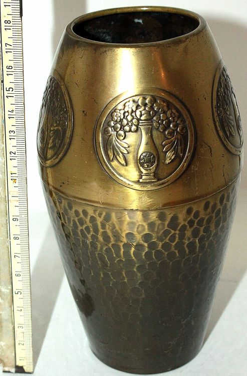 MESSING VASE JUGENDSTIL ca. 18 cm (Gebraucht) in für CHF 17 – mit Lieferung auf Ricardo kaufen