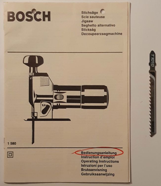 STICHSÄGE BOSCH 1580 / SCINTILLA (Gebraucht) in Aesch BL für CHF 58 ...