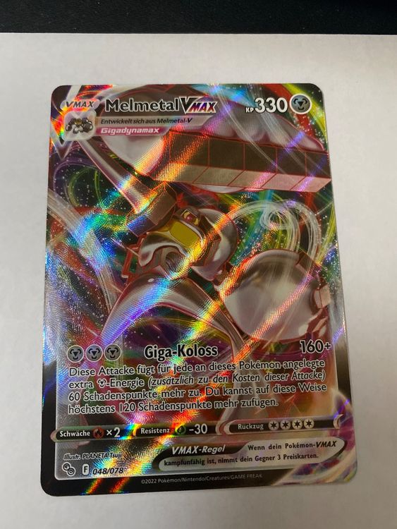 Pokemonkarte Melmetal Vmax (Neu (gemäss Beschreibung)) in Neuhausen für CHF 5 – mit Lieferung ...