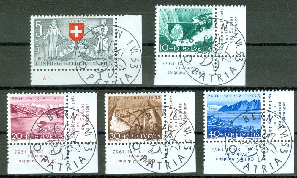 1953 Schweiz Pro Patria Vollstempel (Gebraucht) in Zürich für CHF 12 – mit Lieferung auf Ricardo ...