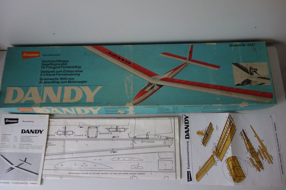Bausatz Graupner Dandy unvollständig (Defekt) in Schachen b Herisau für ...