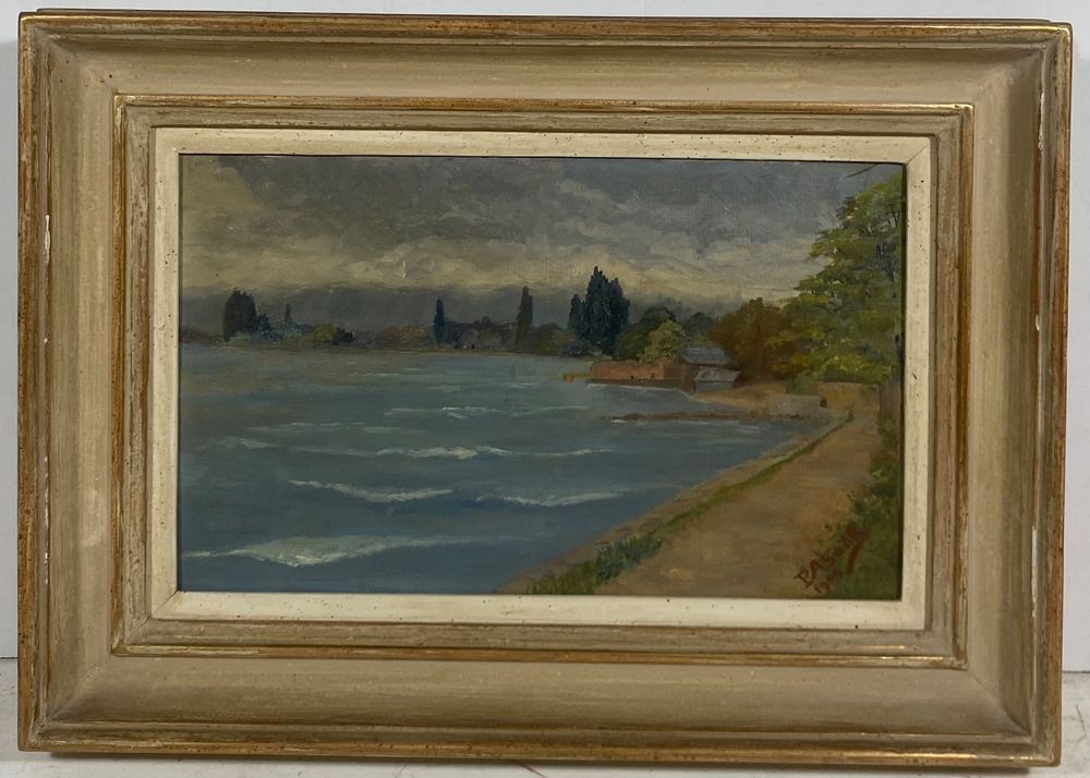 Antike Landschaft Gemälde Unleserlich Signiert | Kaufen auf Ricardo