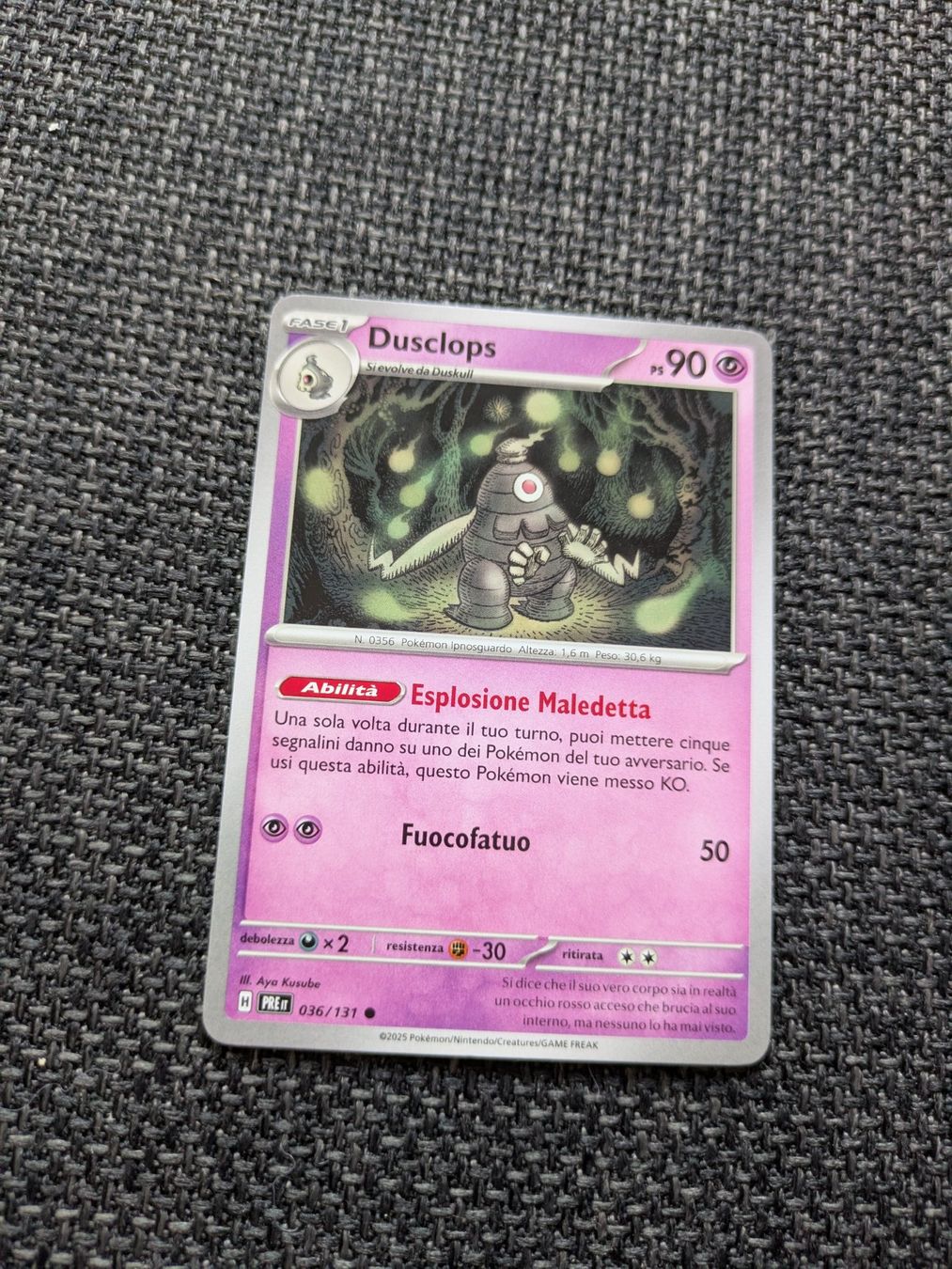 DUSCLOPS, PRISMATIC EVOLUTIONS, 36, 2025, UNC, ITA, NM/MT (Gebraucht ...