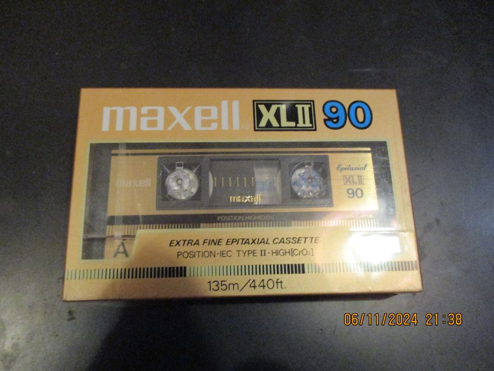 VINTAGE MAXELL LEER CASSETTE XL II 90 (Neu und originalverpackt) in Weissbad für CHF 25 – nur ...