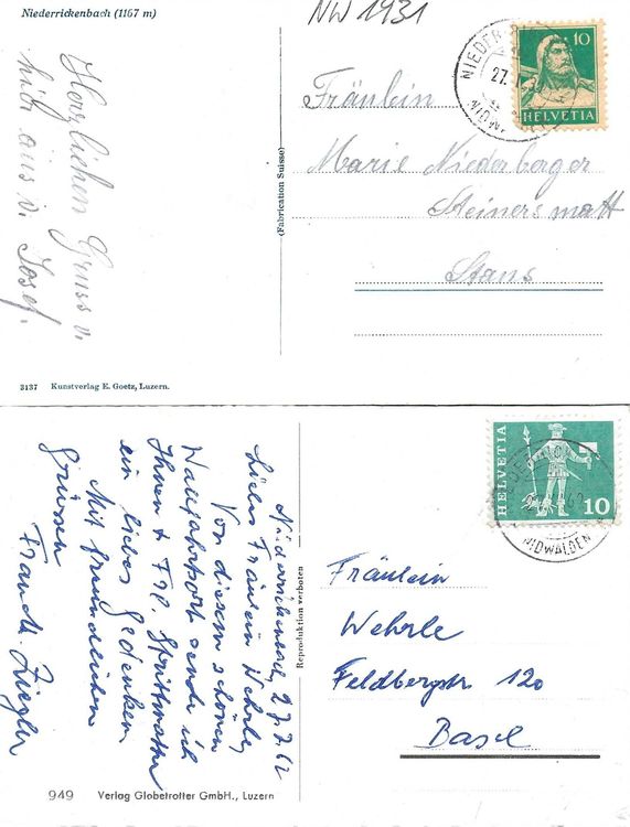 Maria Niederrickenbach NW 2 AK ab 1931 sehr gut erhalten (Neu (gemäss ...