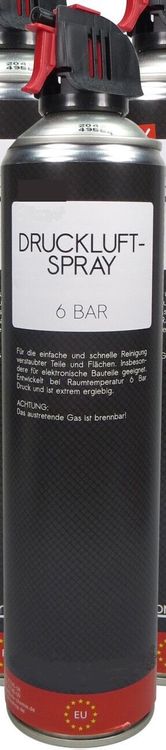 DRUCKLUFTSPRAY Druckluft Spraydose 600ml Air Duster (Neu und ...