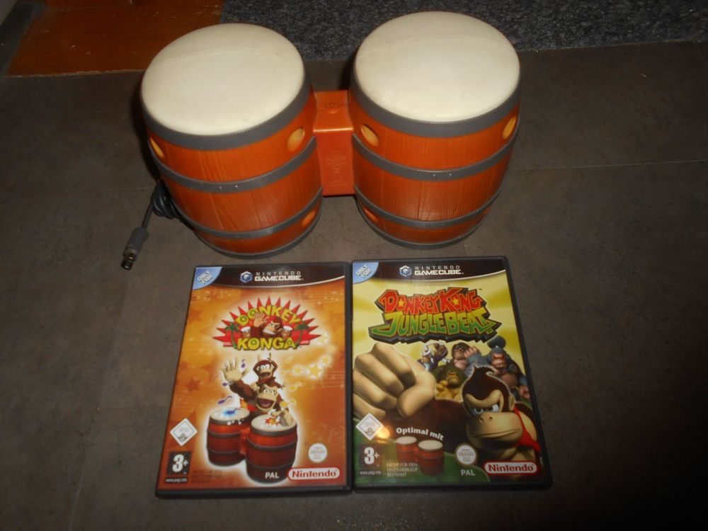 Donkey Konga / Junglebeat mit Bongos für Nintendo Gamecube (Gebraucht ...
