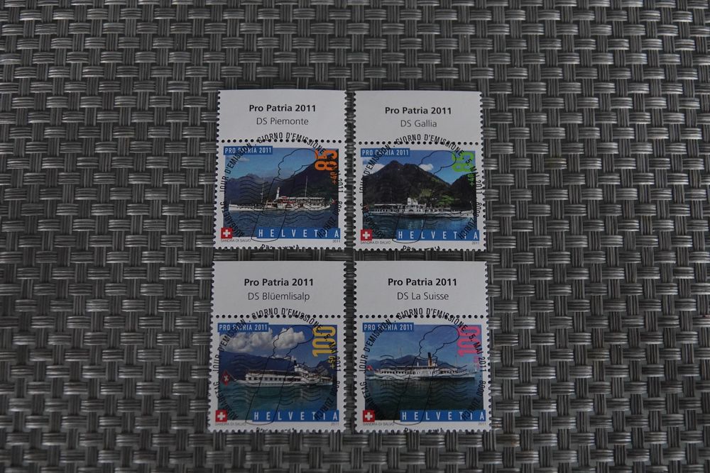 Pro Patria Sondermarken "Dampfschiffe" 2011 ET-Vollstempel | Kaufen auf ...
