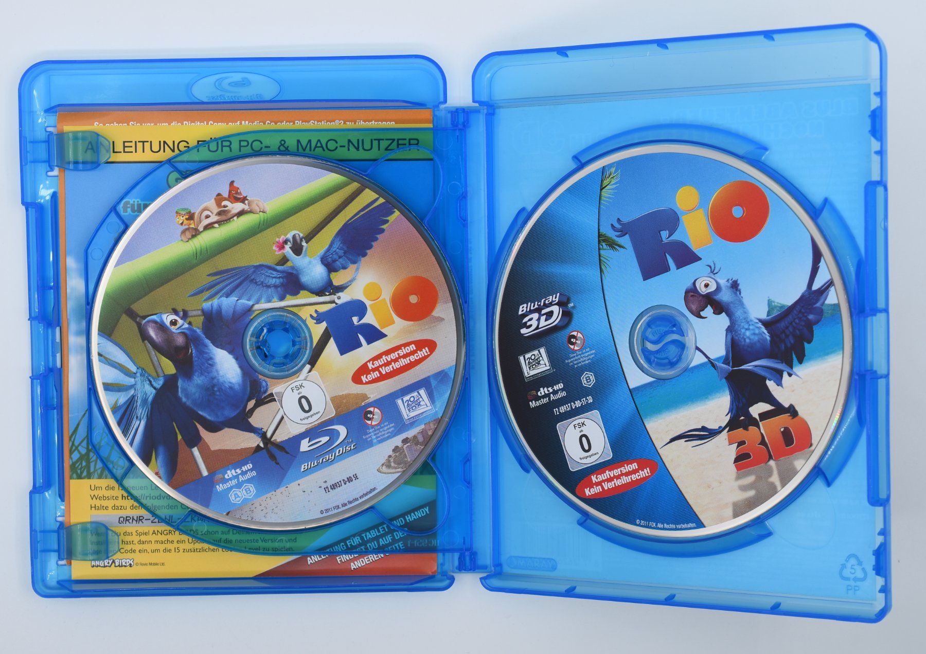 Rio 3D Blu-ray + DVD+ Digital Copy, Top Zustand (Gebraucht) in Dürnten ...