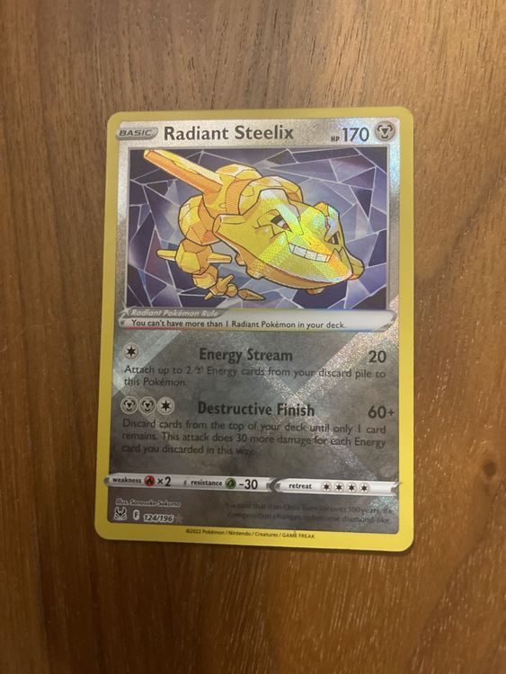 Radiant Steelix 170/195 Pokemon Go Card | Kaufen auf Ricardo