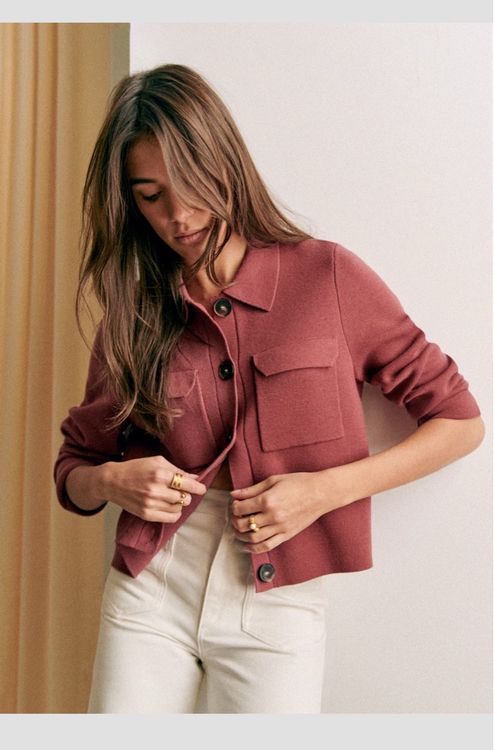 Sézane Rose Knit Jacket. (Gebraucht) in Genève für CHF 90 – mit ...