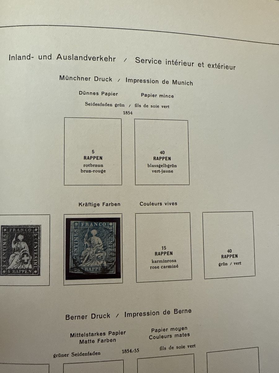 Schweizer Marke von 1854 (10 Rappen) (Gebraucht) in Staad SG für CHF 150 – mit Lieferung auf ...