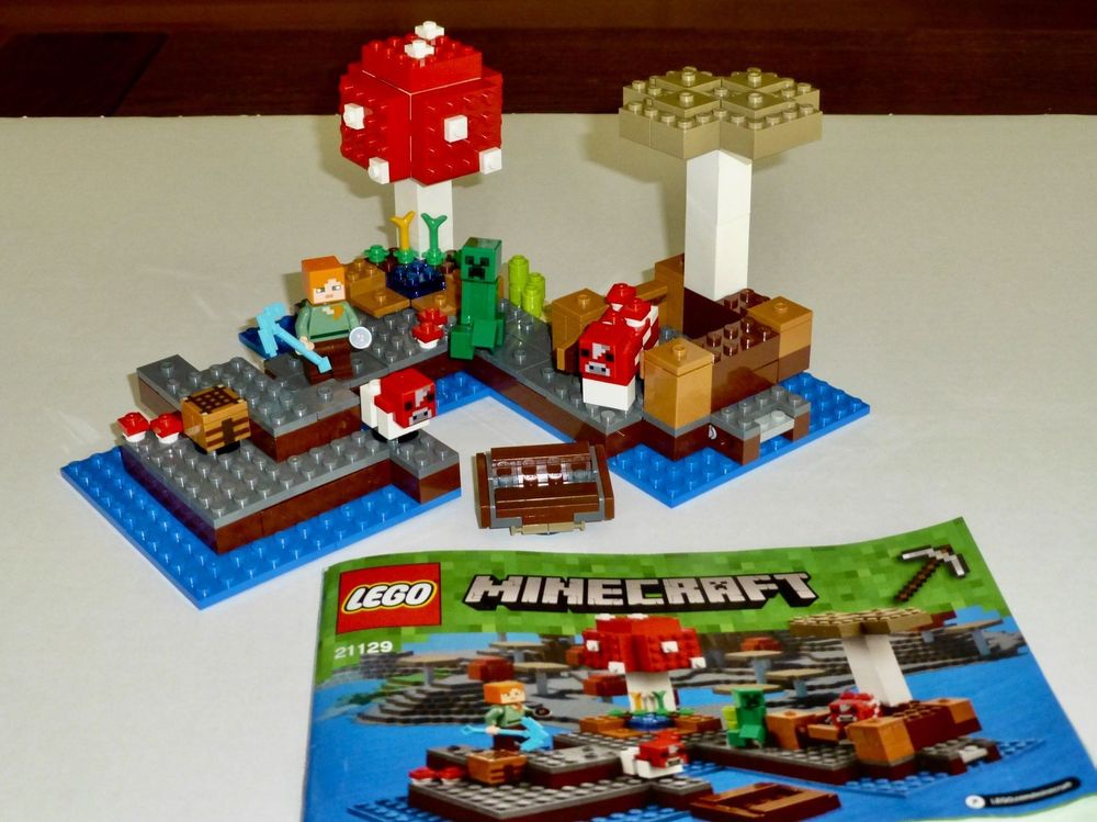 Lego Minecraft / 21129 Mushroom Island mit Bauanleitung (Gebraucht) in ...