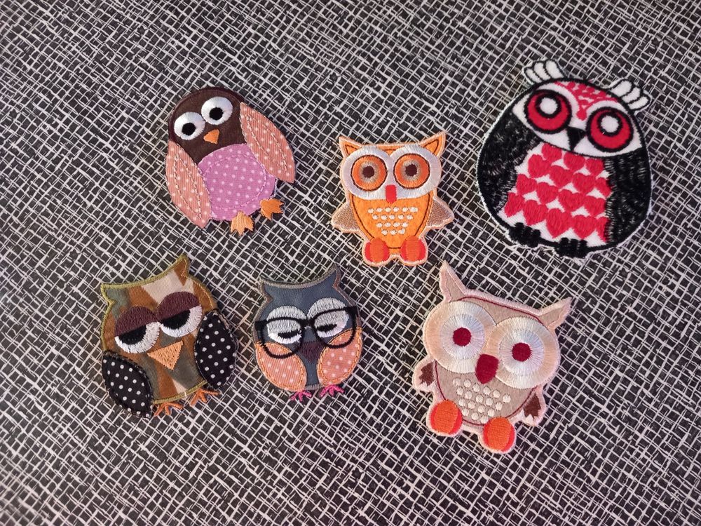 Eulen bügelbilder/Aufnäher (Gebraucht) in Nänikon für CHF 5 – mit Lieferung auf Ricardo kaufen