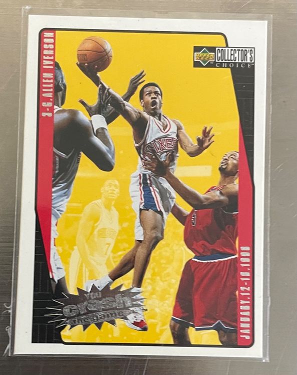 NBA Allen Iverson Crash the Game Card (Neu (gemäss Beschreibung)) in ...