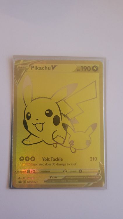Pikachu V promo gold 145 EN (SWSH) | Kaufen auf Ricardo
