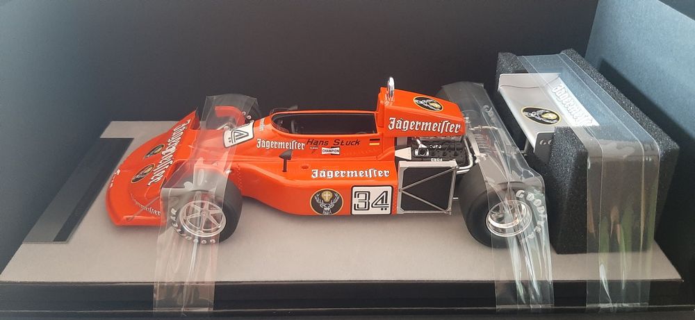 March 761 Jägermeister Hans Joachim Stuck F1 1976 Tecno 1:18 (Neu und originalverpackt) in ...