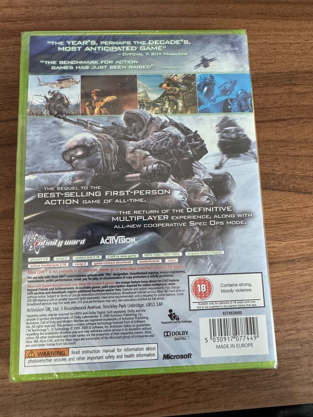 Call of Duty Modern Warfare 2 für XBOX360 (Neu und originalverpackt) in ...