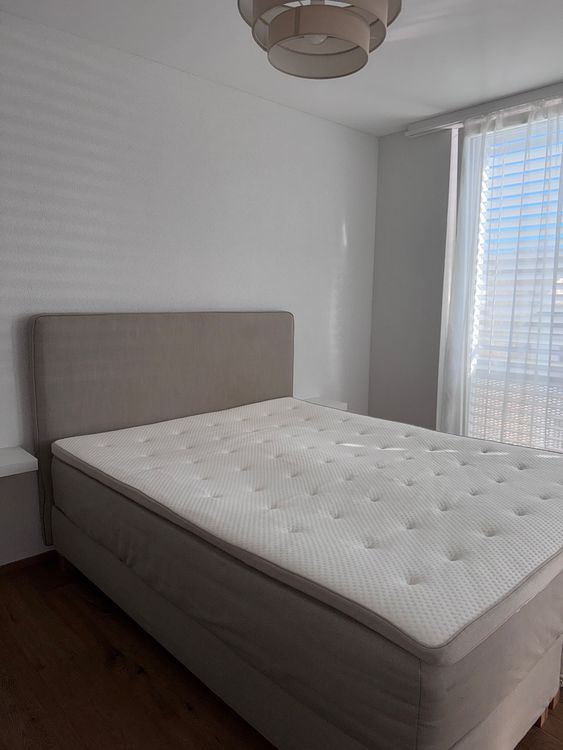 IKEA Dunvik Boxspringbett 160x200 in Beige (Gebraucht) in Breitenbach ...