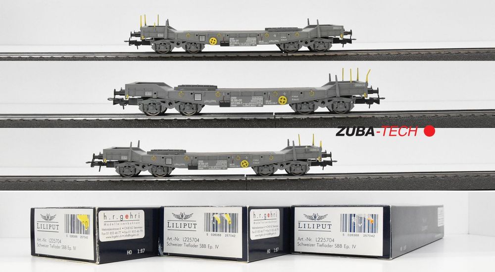 3x Liliput L225704 Panzertransportwagen SBB H0 GS mit OVP (Gebraucht) in St. Gallen für CHF 71 ...