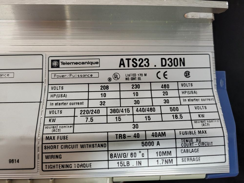 Telemechanique Altistart 3 - Sanftanlasser - ATS23 (Gebraucht) in ...