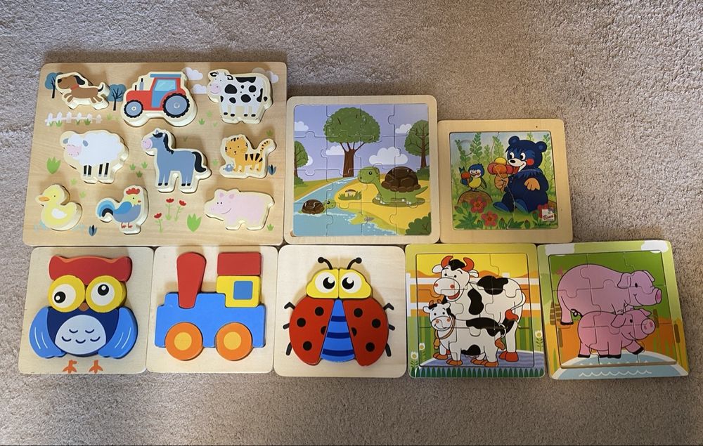 Holz Puzzles Set für Kinder (Gebraucht) in Nussbaumen AG für CHF 10 ...