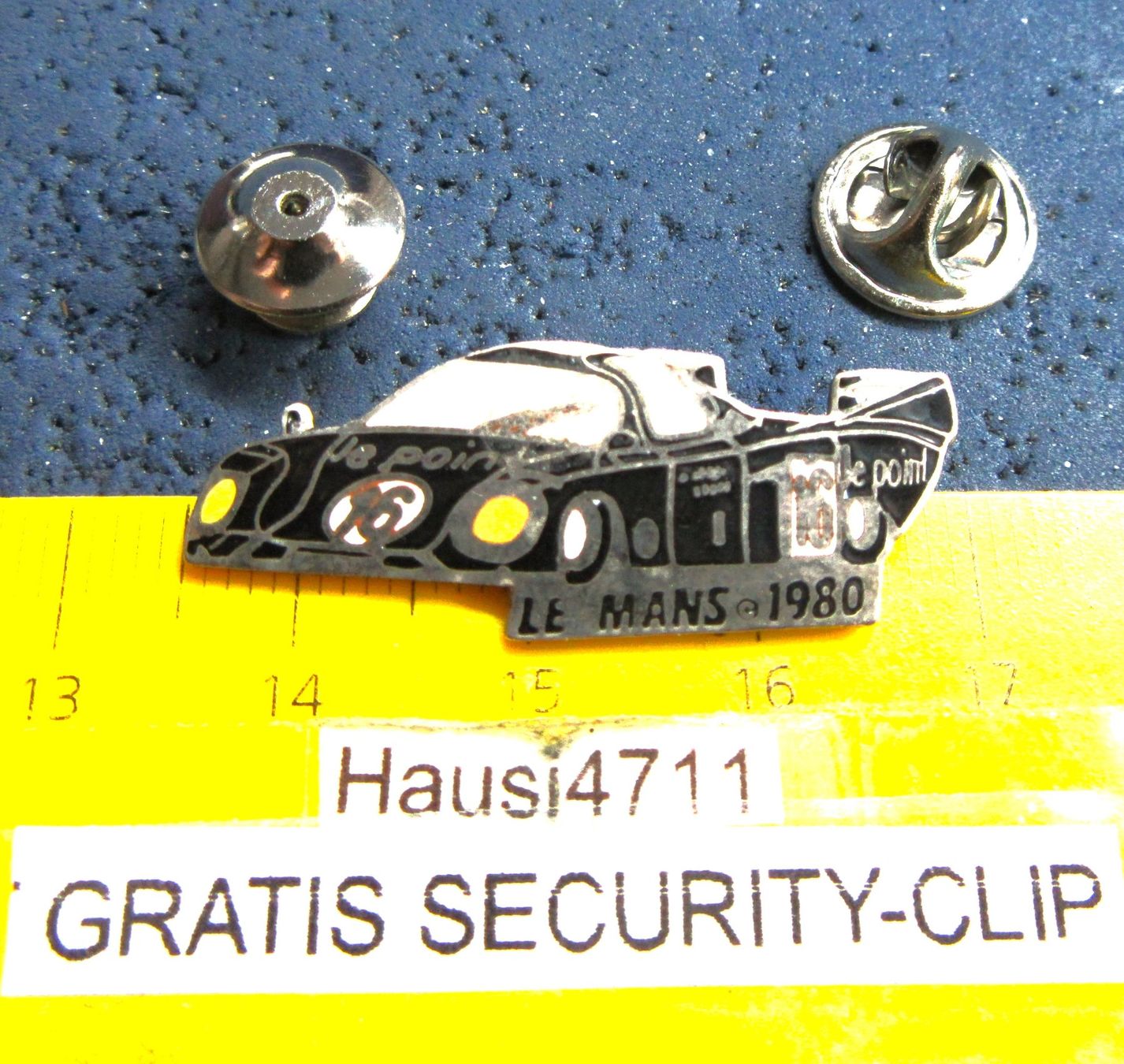 le mans auto racing 1980 auto pin enamel mit security-clip (Gebraucht ...