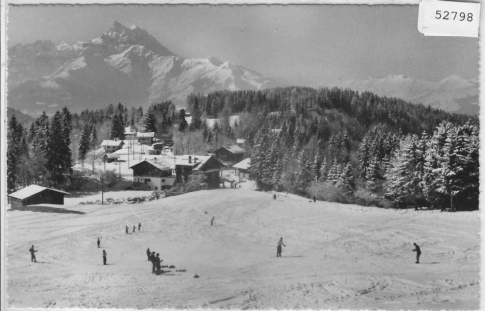 Barboleusaz et les Dents du Midi en hiver (Gebraucht) in Ettingen für ...