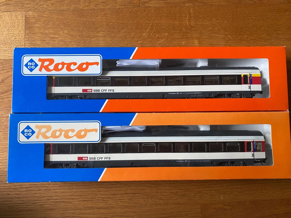 Roco 45330 + 45332 SBB EW IV ICN Lackierung 1. + 2. Klasse (Gebraucht) in Biel/Bienne für CHF 92 ...