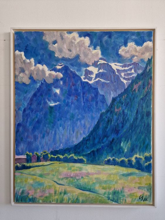 Emanuel Bosshart 1913 - 2002 CH, Oelgemälde, "Glärnisch". | Kaufen auf ...