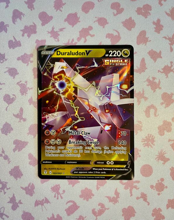 Pokemon Evolving Skies Duraludon V EN (Neu (gemäss Beschreibung)) in ...