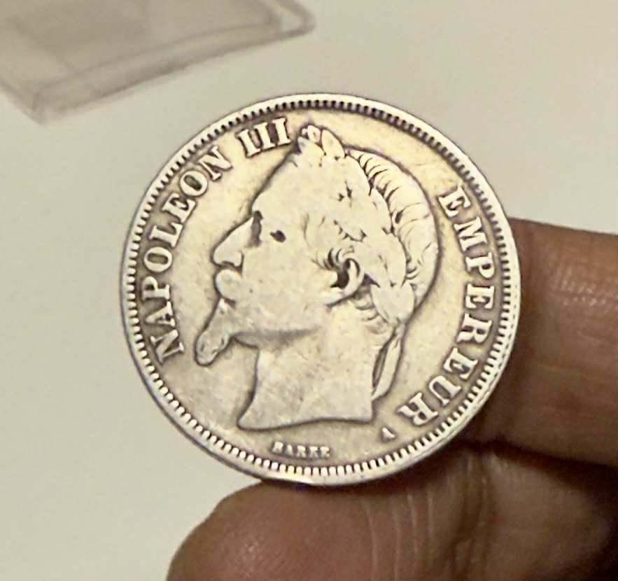 France 2 Francs 1866 Silver coin decent Grade (Gebraucht) in Zürich für ...