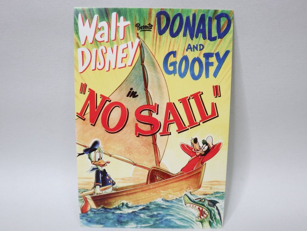 AK Disney Donald & Goofy No Sail Ansichtskarte (Neu (gemäss ...