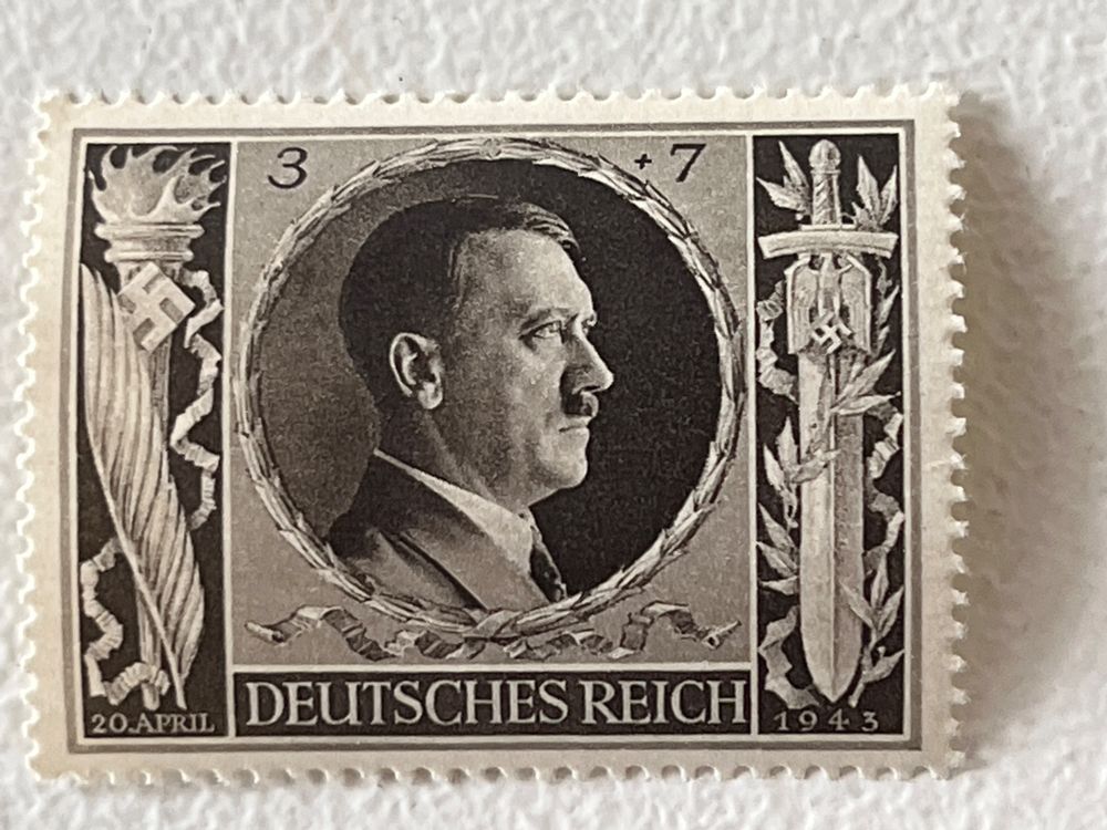 DR / Briefmarke Dritten Deutschen Reiches / Francobollo 3 Re (Gebraucht) in Chiasso für CHF 2 ...