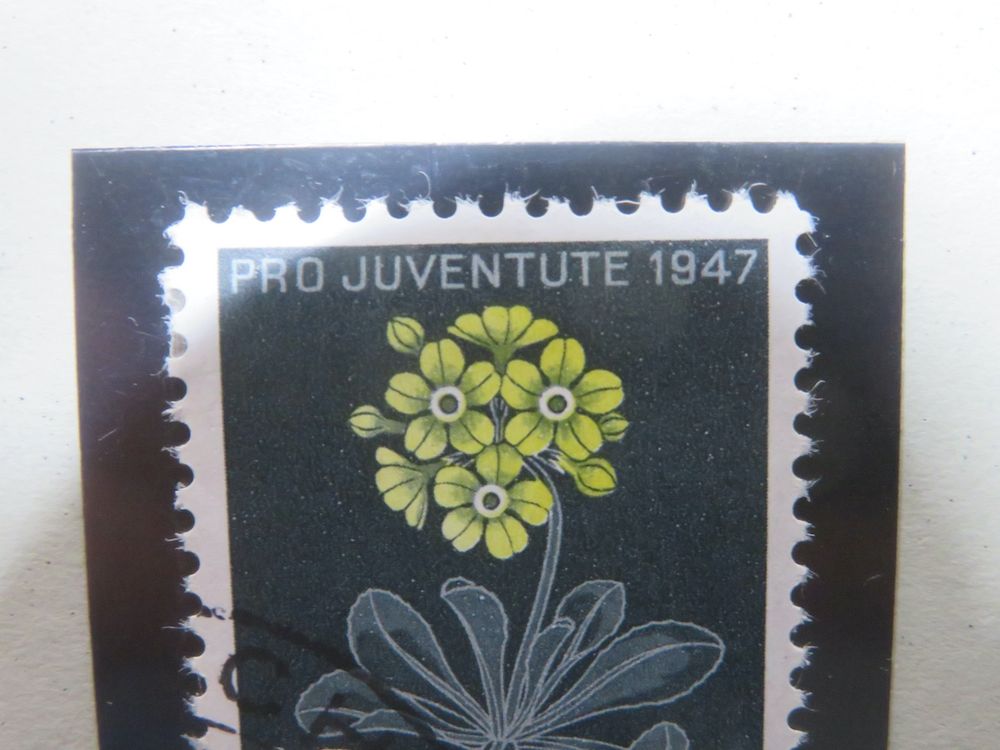 Abart Pro Juventute J 122 viele weisse Pünktchen ganze Marke (Gebraucht ...