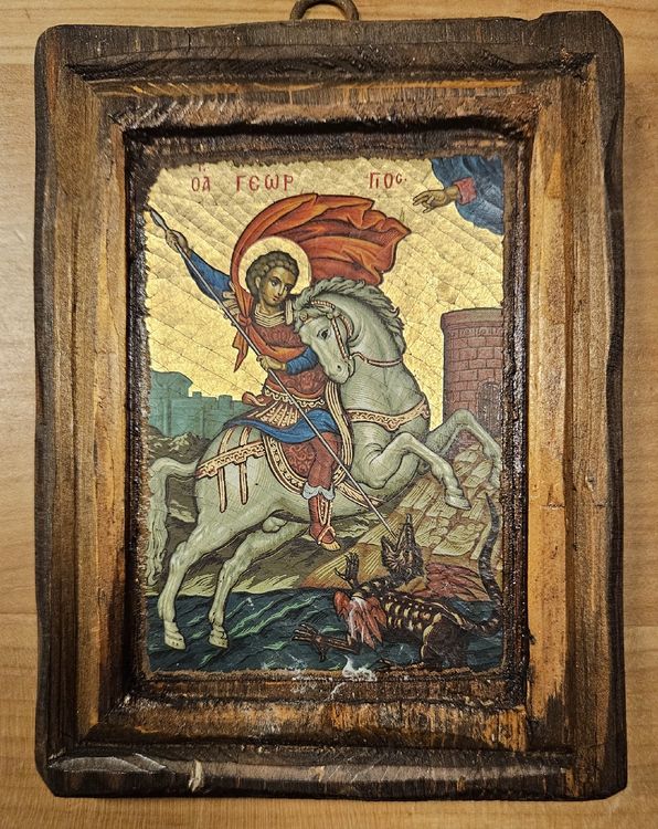 Griechische Ikone Gregor mit Drachen (Gebraucht) in Bern für CHF 4 – mit Lieferung auf Ricardo ...