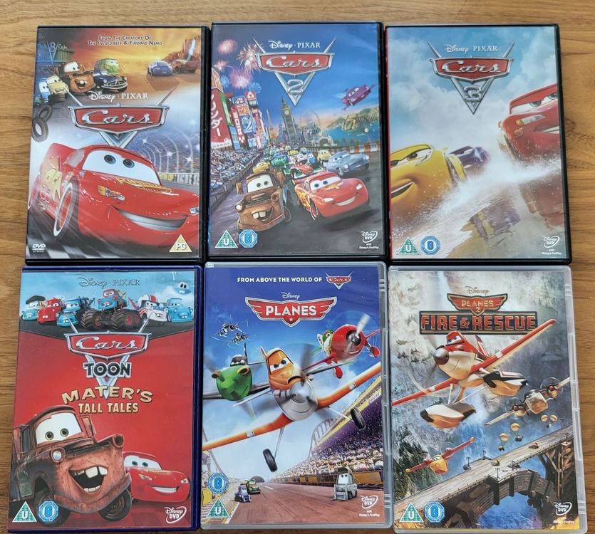 6 DVD Disney Pixar Cars & Planes | Kaufen auf Ricardo