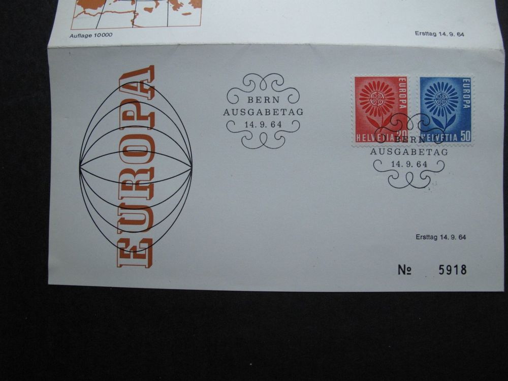 Europa Marken Schweiz / Österreich / FL FDC 1964 (Gebraucht) in Wil SG für CHF 2 – mit Lieferung ...
