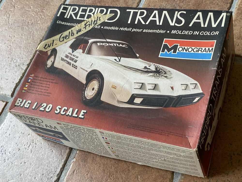 Pontiac Firebird Trans Am Modellbausatz 1:20 von Monogram (Neu (gemäss ...