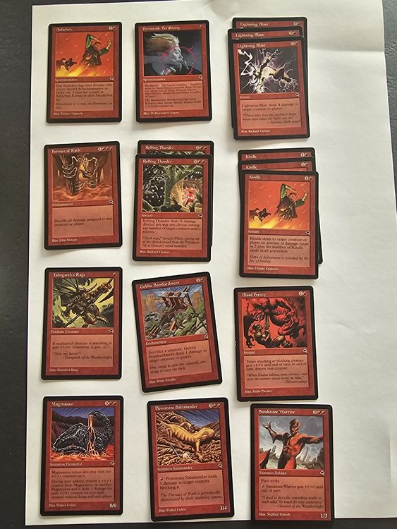Magic The Gathering Tempest Flames of Rath Deck (Gebraucht) in Wisen SO ...